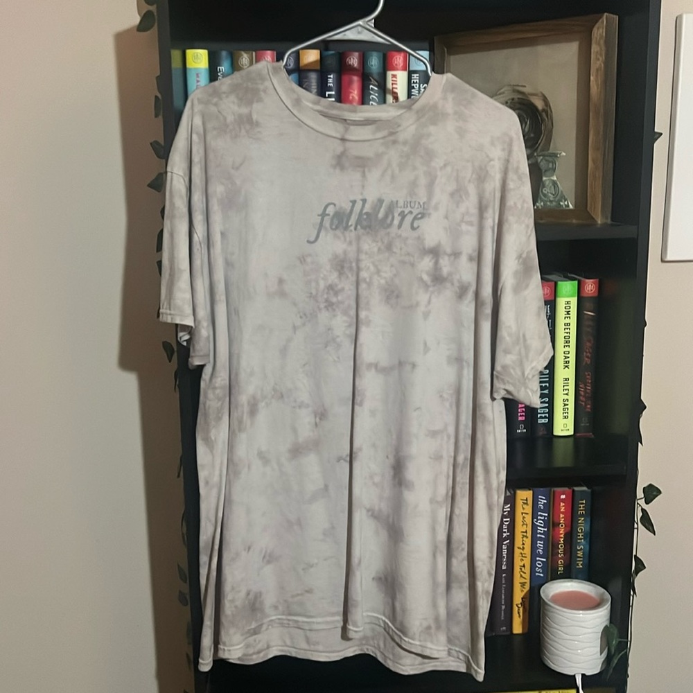Official Taylor Swift Folklore Merch Tie-Dyed Shirt - Gem